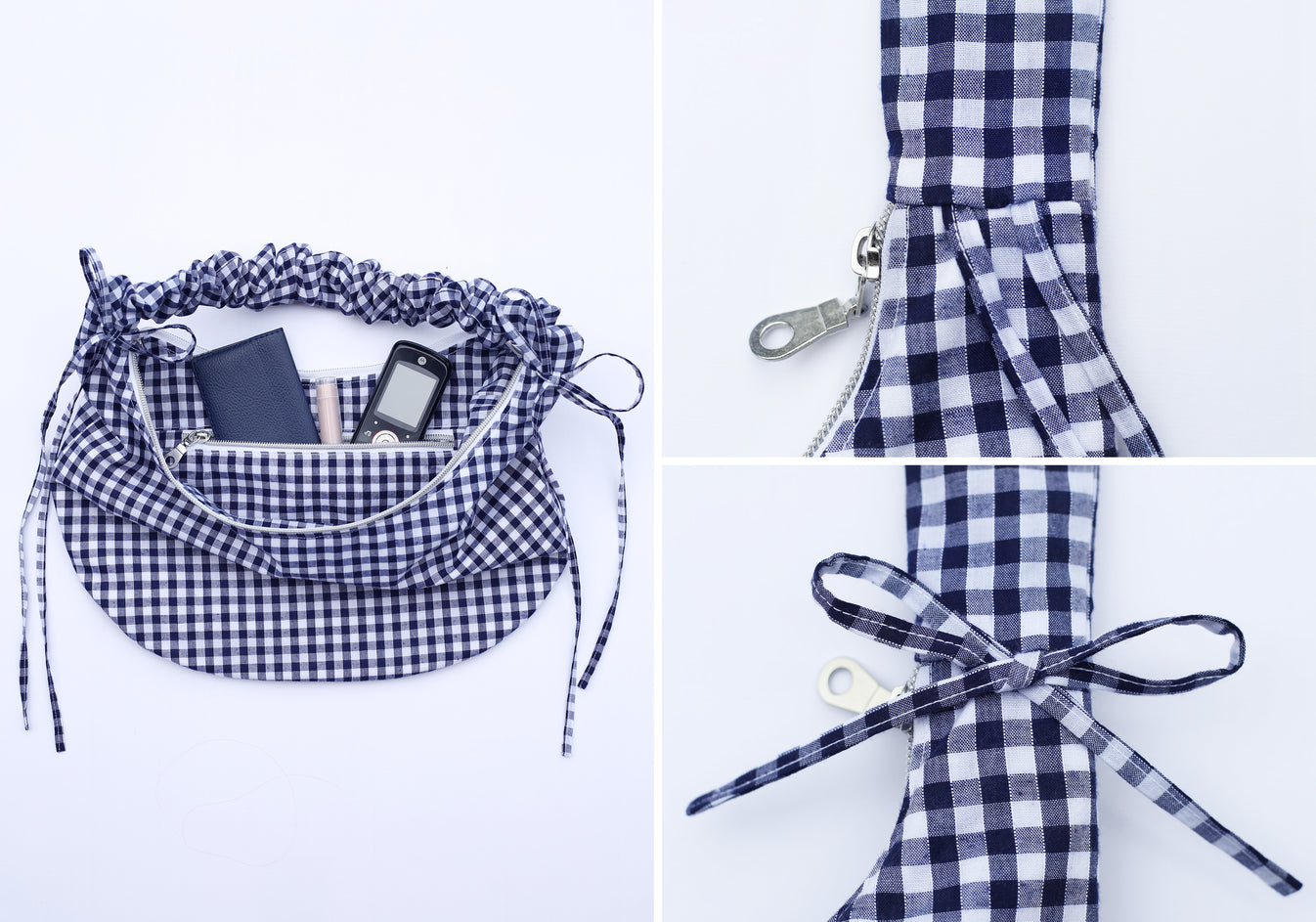 The Drawstring Crescent Bag | PDF Sewing Pattern + Video Tutorial | 2 ...